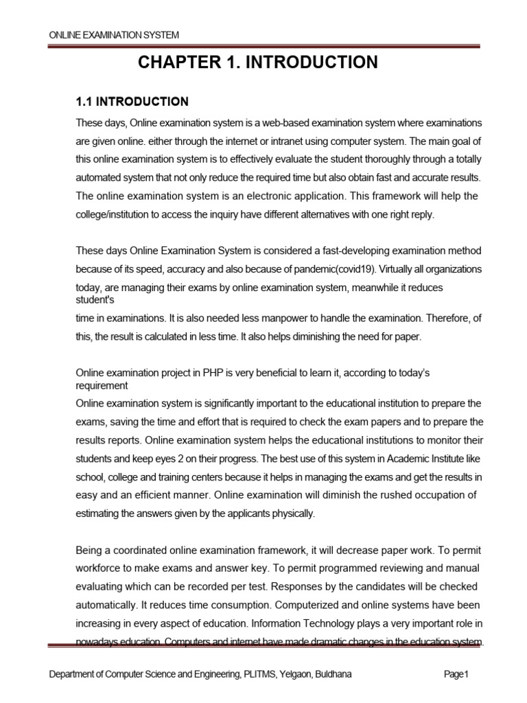 Online Examination System Project Report | PDF | Software Testing | My Sql