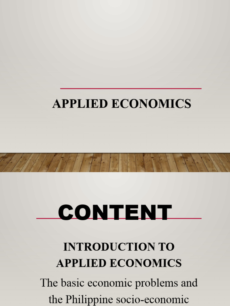 Applied Economics for Students | PDF | Economics | Social Sciences