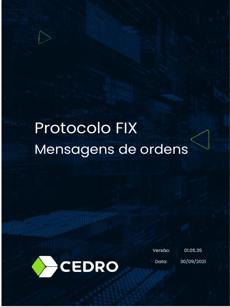 Protocolo FIX para Mensagens de Ordens | PDF | Fazer login | Renda fixa