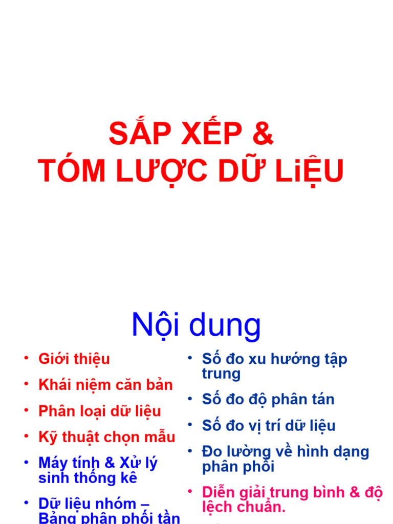 1 Organizing Summarizing Data Vn Pdf