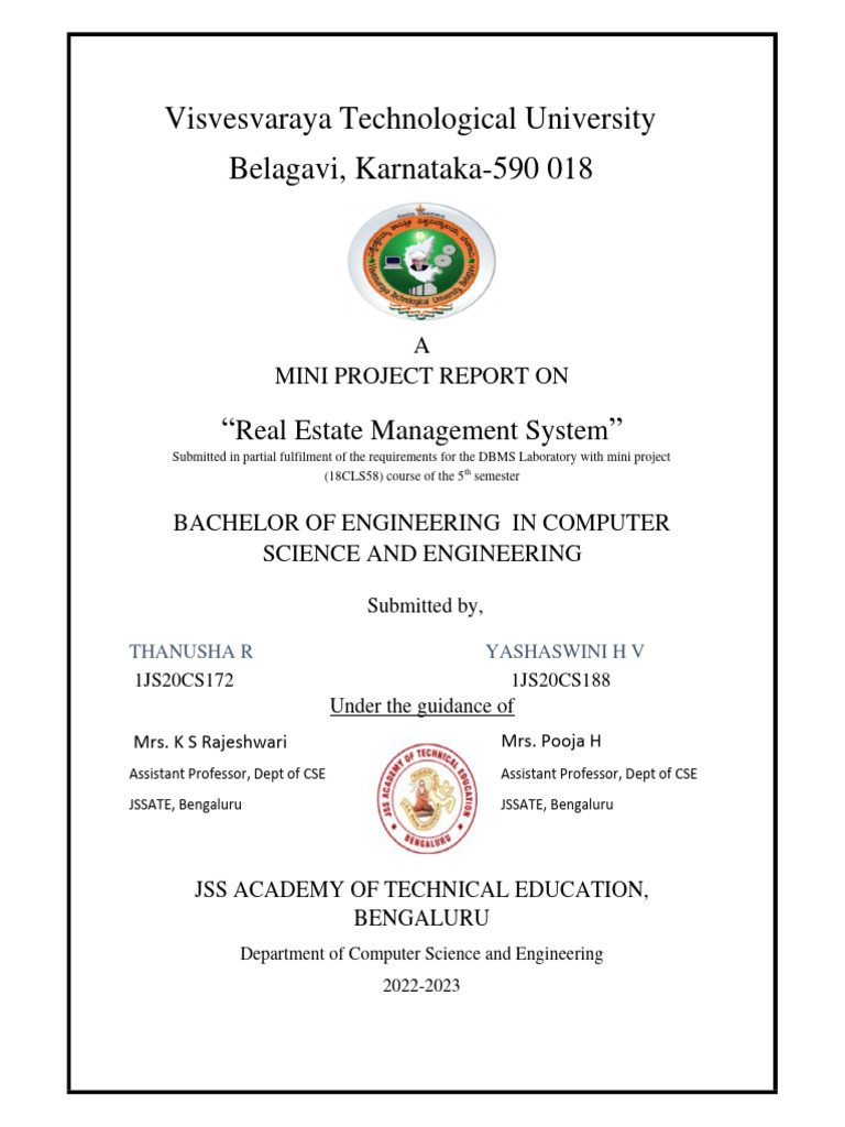 Dbms Final Report | PDF | Relational Database | Databases Dbms Final Report | PDF | Relational Database | Databases