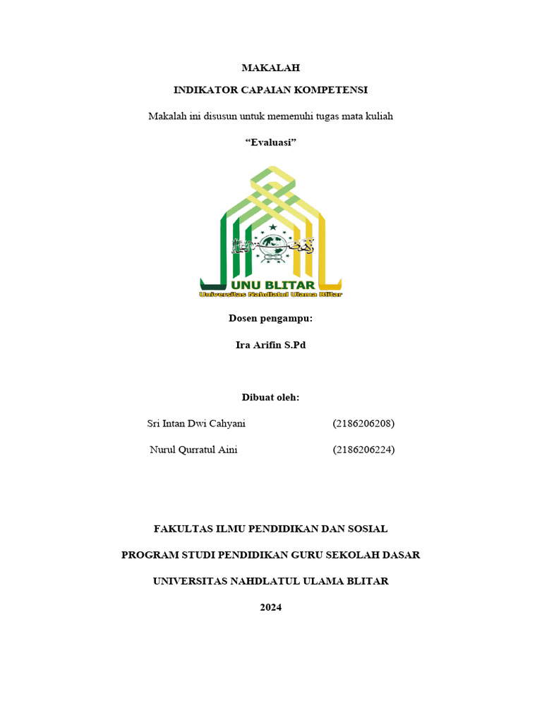 Kel 3 Indikator Pencapaian Kompetensi | PDF