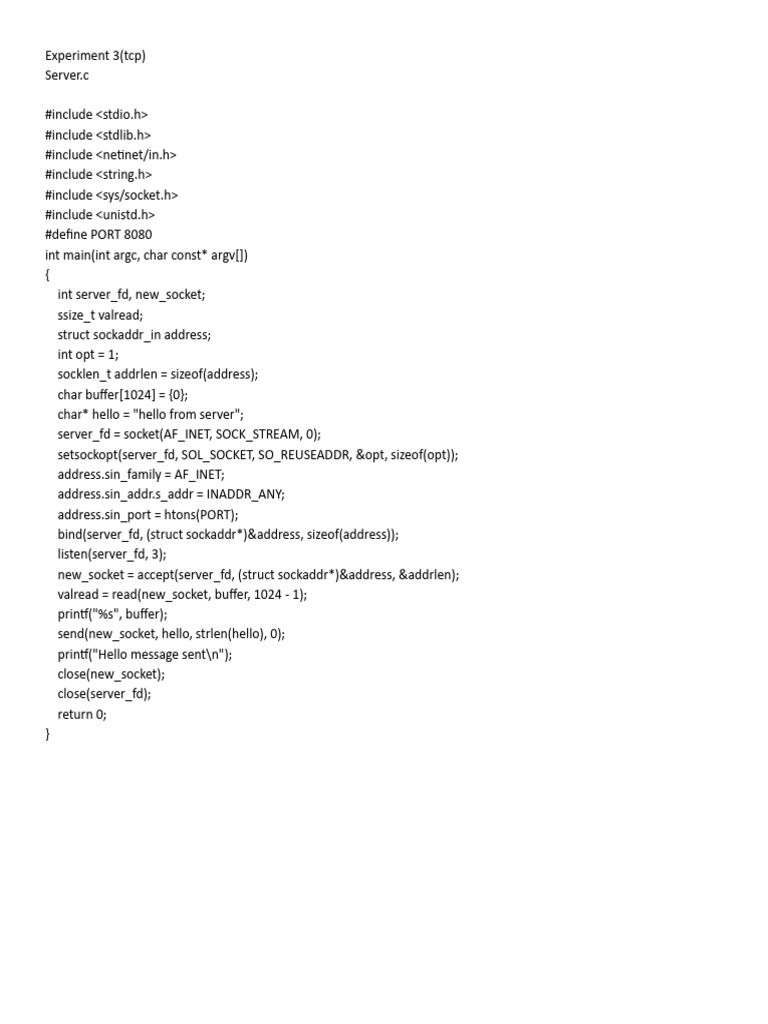 Program | PDF | Port (Computer Networking) | Computing