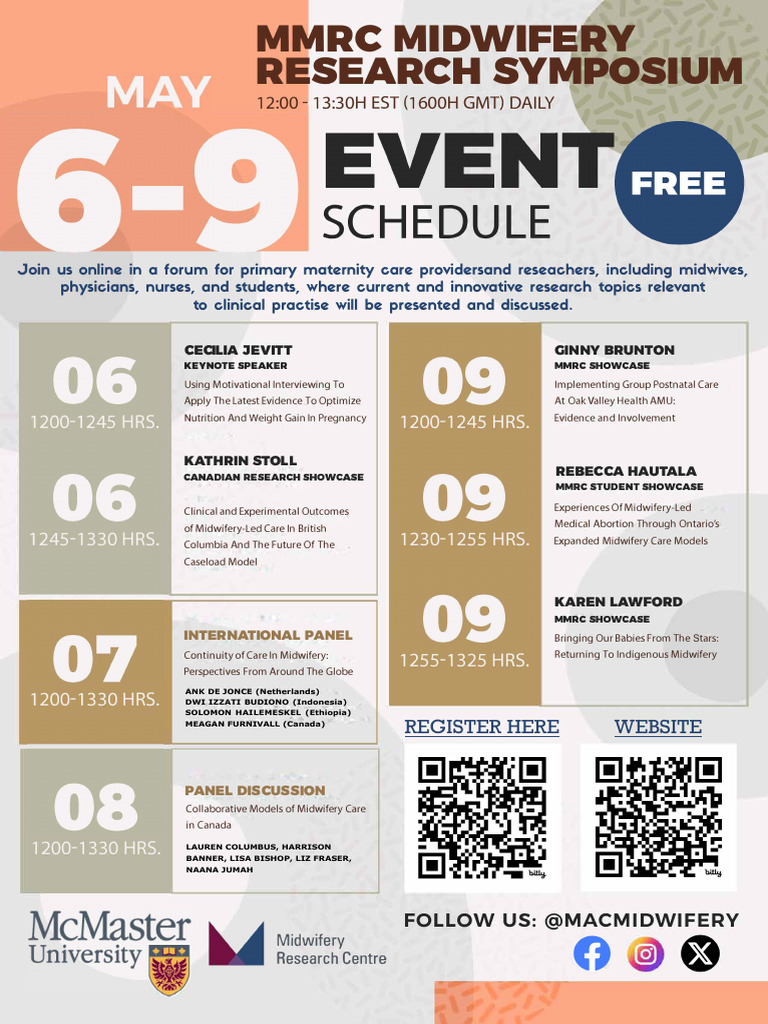 MMRC Midwifery Research Symposium 6 9may2024 Poster 15apr2024 | PDF ...