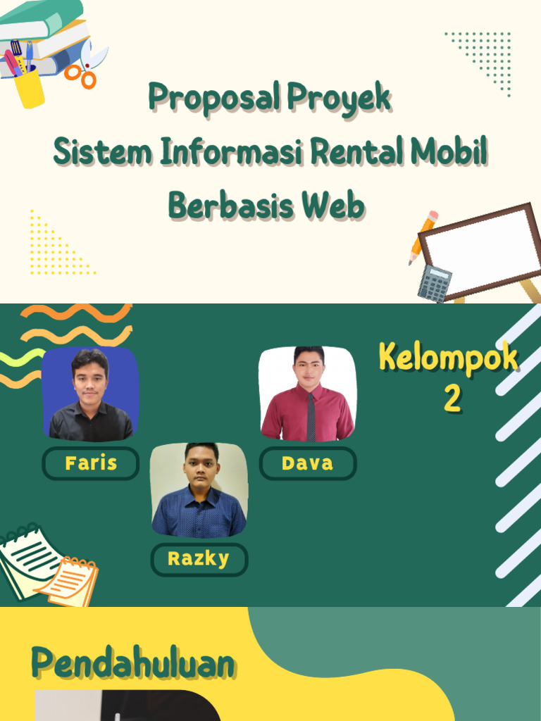 Proposal Proyek Sistem Informasi Rental Mobil | PDF