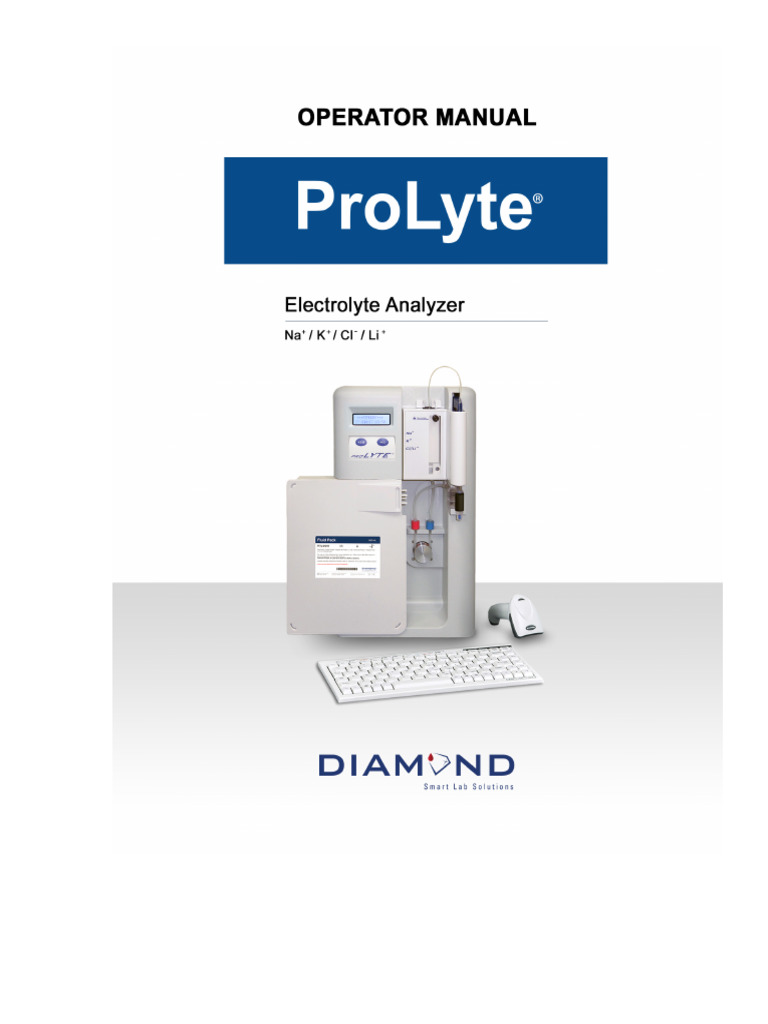 PROLYTE Operator Manual RFID | PDF | Leak | Pump