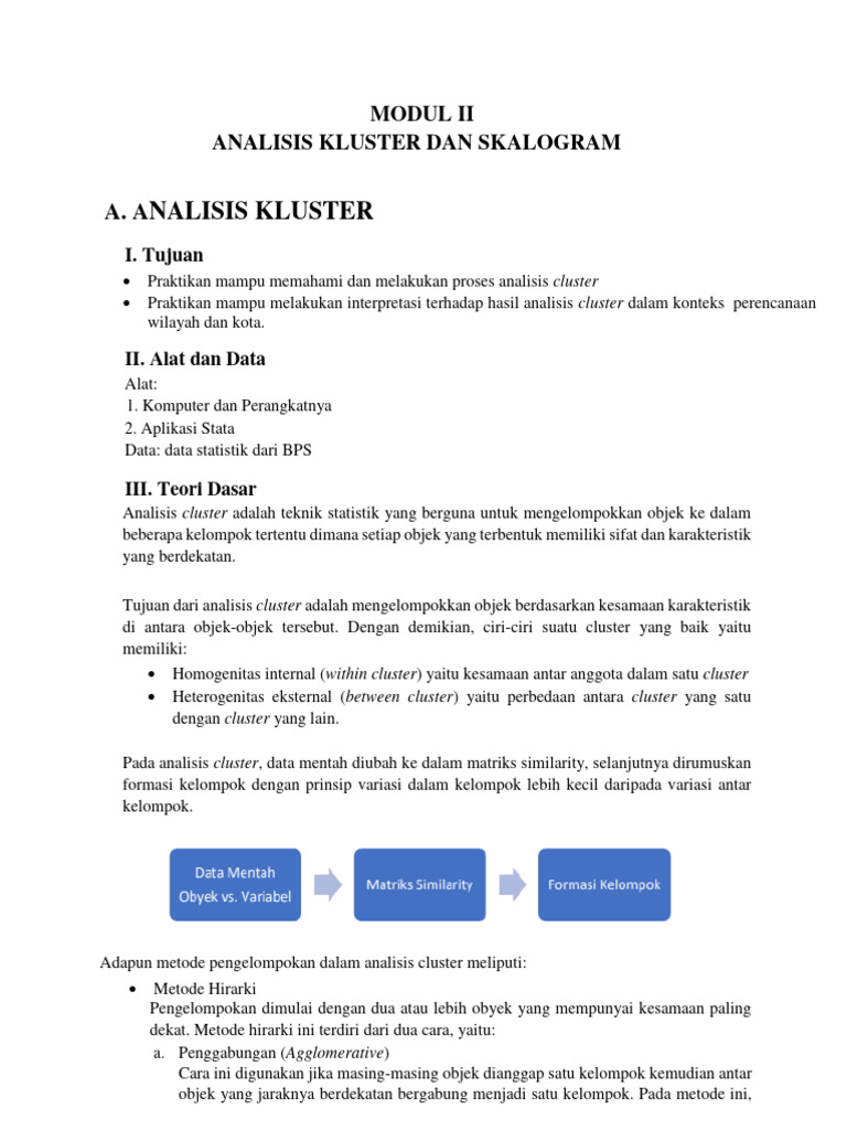 Modul Praktikum 2 - Analisis Cluster Dan Skalogram (2022) | PDF