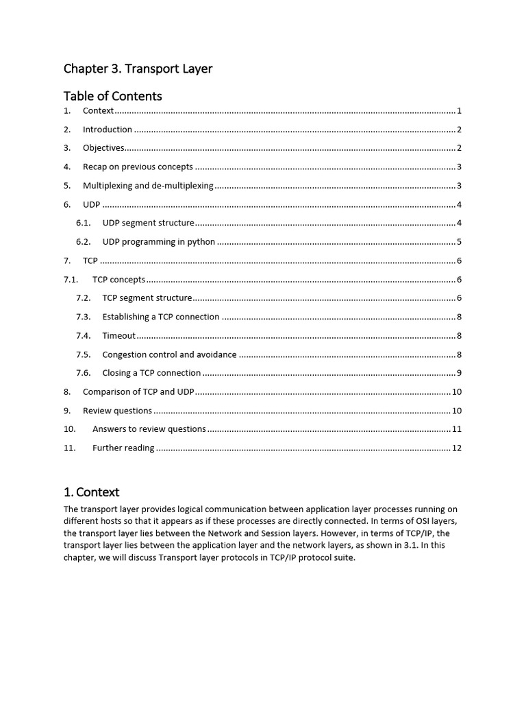 CHP 03 | PDF | Transmission Control Protocol | Network Congestion