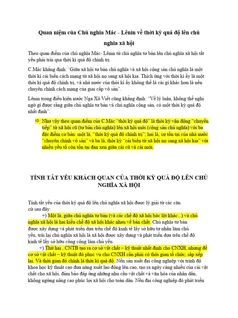 QUAN NIỆM TÍNH TẤT YẾU KHÁCH QUAN | PDF