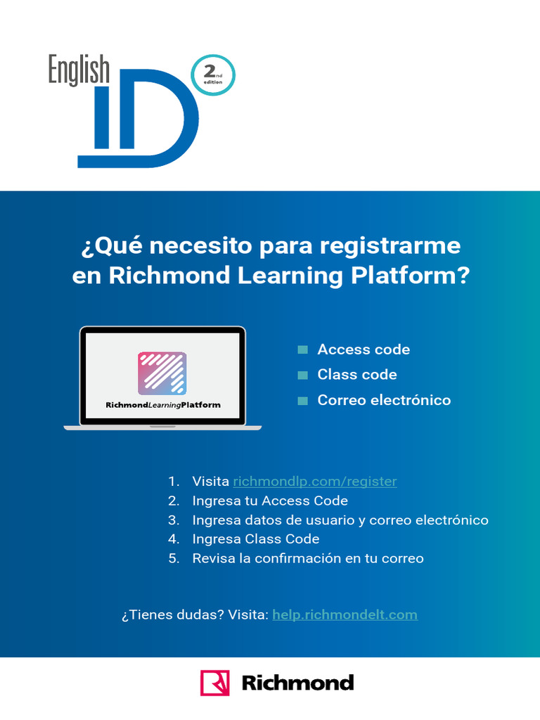 Registro en Richmond Learning Platform | PDF