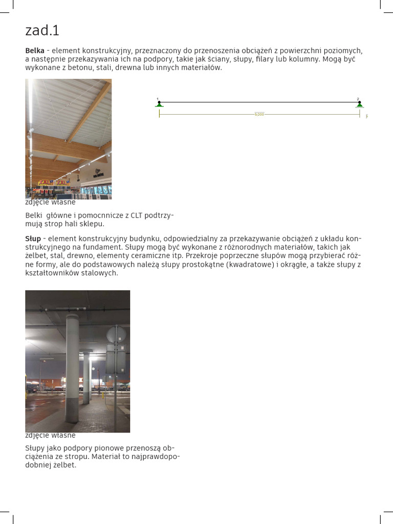 Opis Elementów Statycznych | PDF