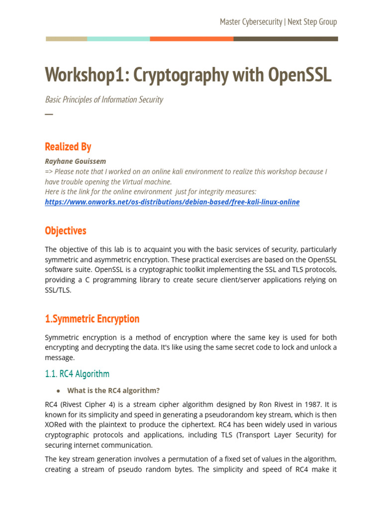 LAB1 Encryption | Download Free PDF | Key (Cryptography) | Cryptography