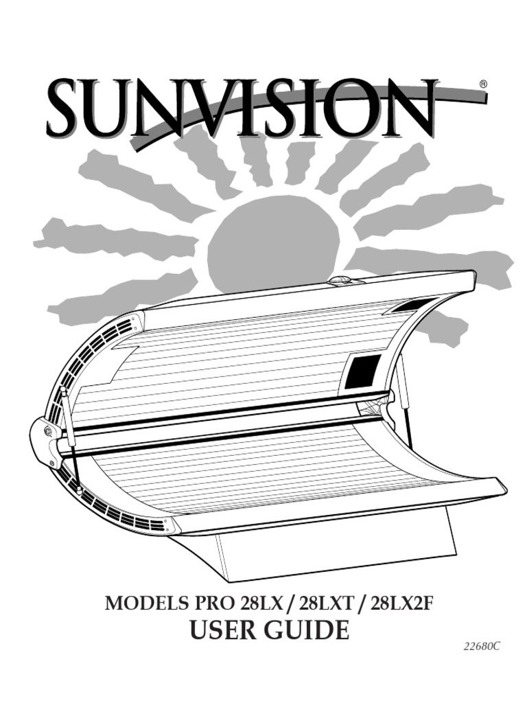 SunVision Tanning Bed Manual 22680 | PDF | Electrical Connector