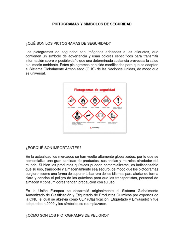 Pictogramas y Símbolos de Seguridad | PDF | Toxicidad