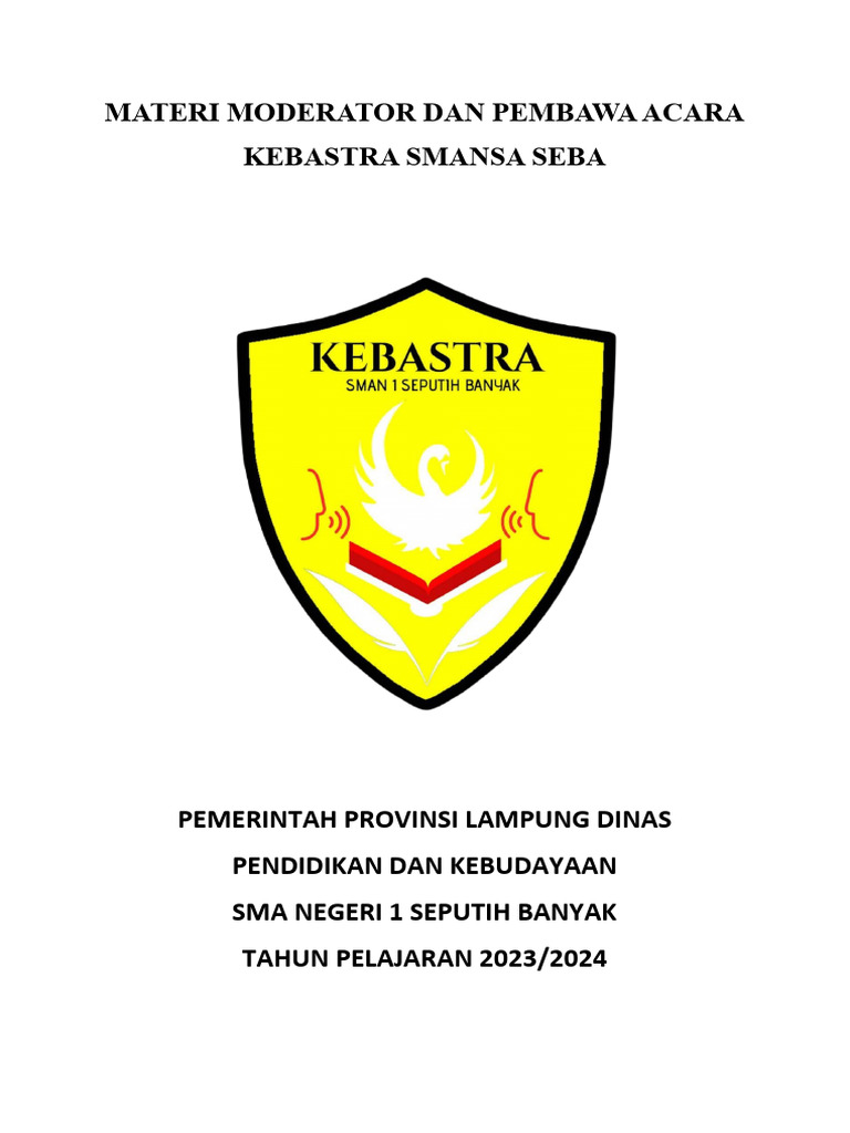 Materi Moderator Dan Pembawa Acara | PDF