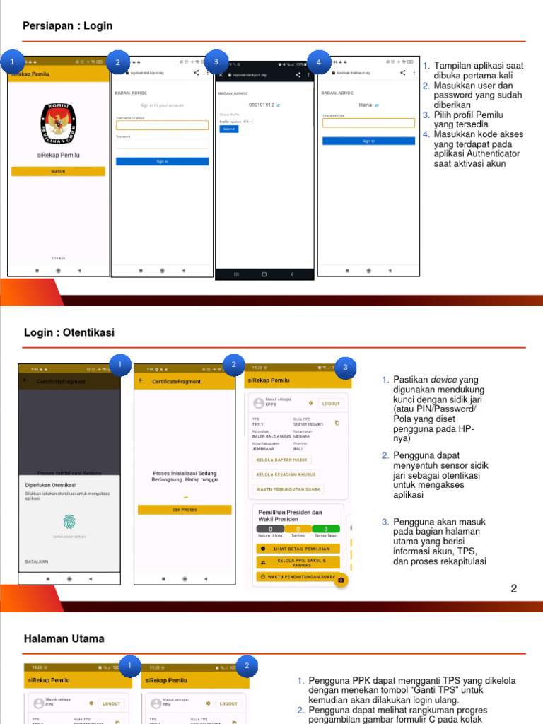 Cara Menggunakan Sirekap Dua | PDF