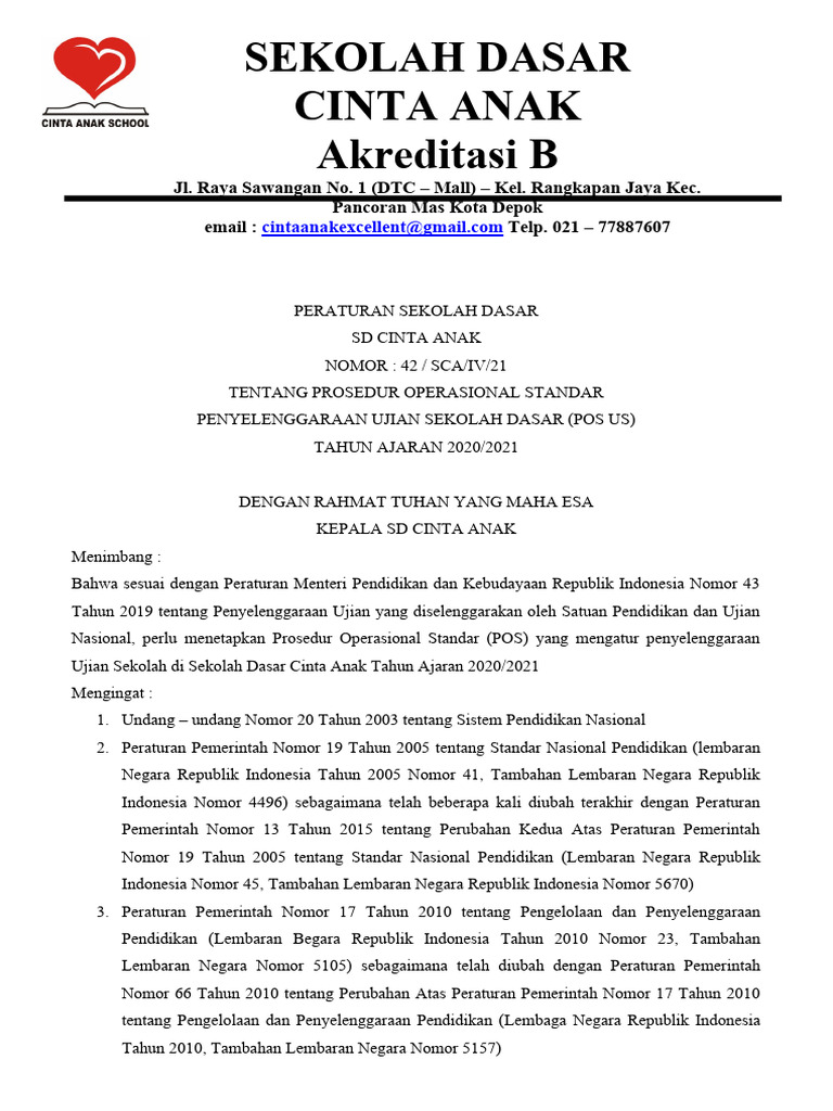 Contoh 2 Pos Ujian | PDF