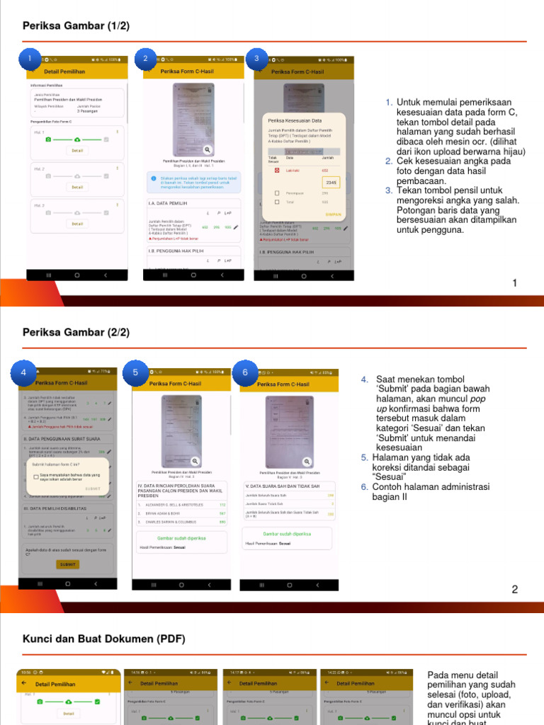 Cara Menggunakan Sirekap Tiga | PDF