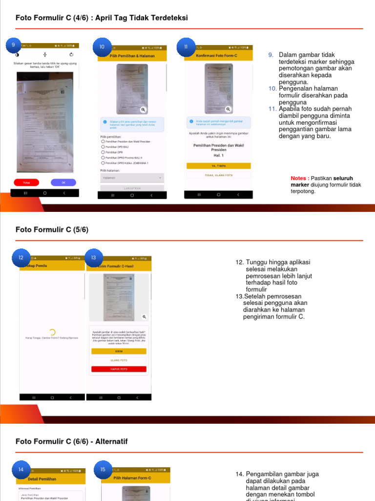Cara Menggunakan Sirekap Empat | PDF