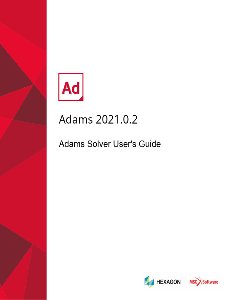 Adams 2021.0.2 Adams Solver User Guide | PDF | Parameter (Computer Programming) | Force
