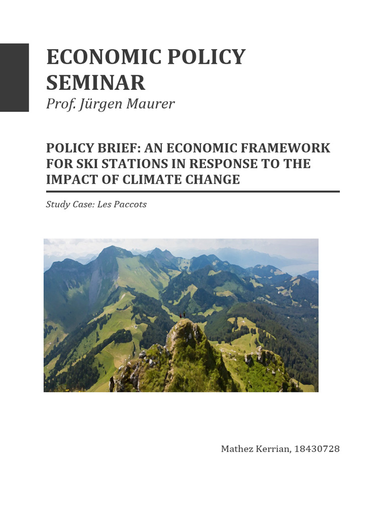 Policy Brief - Les Packets - Project | PDF | Tourism | Pricing