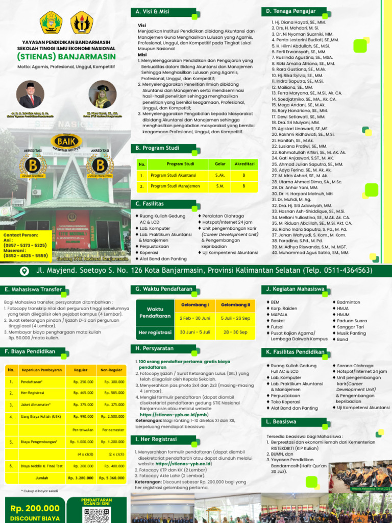 Brosur 2023 STIENAS Banjarmasin | PDF