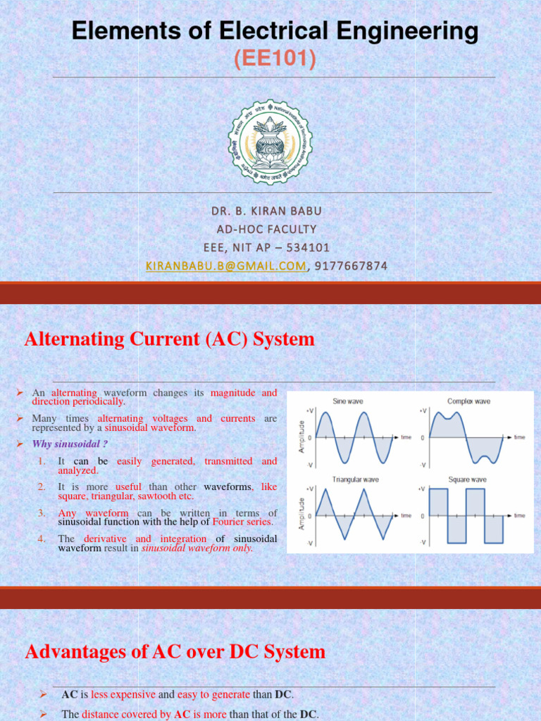 Upda - EE101 - UNIT 2 - 1 - Single Phase Circuits - 15-09-2023 | PDF ...