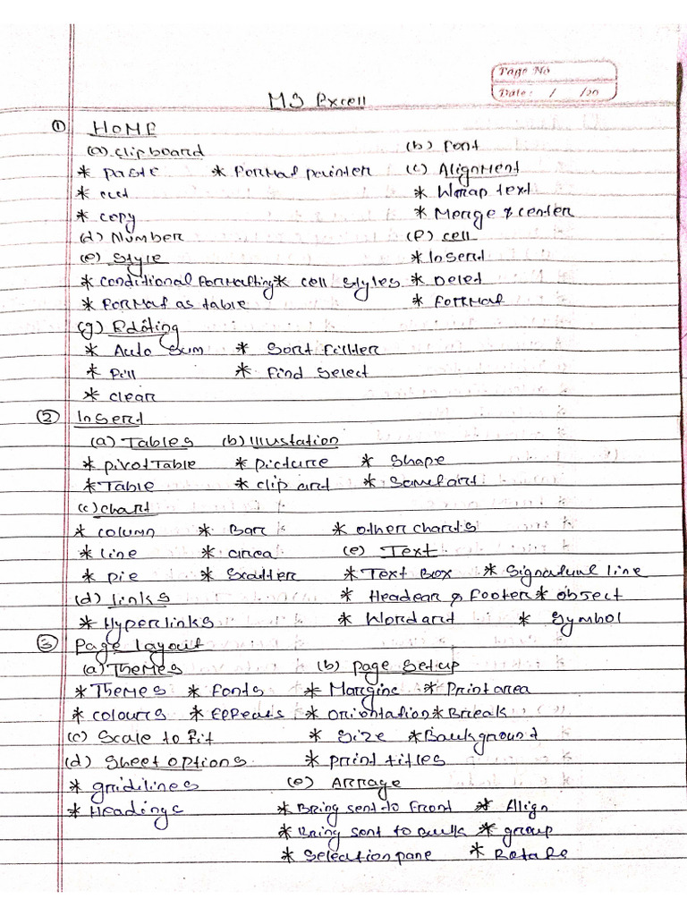 Ms Excel All Tabl Section | PDF