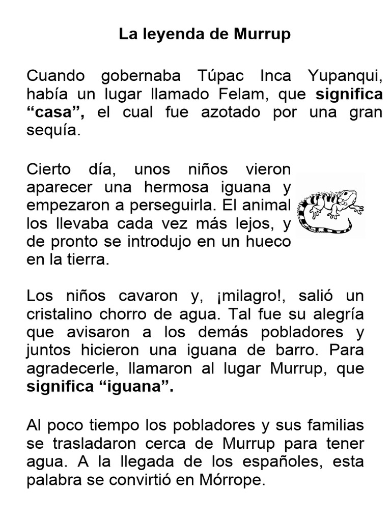 La Leyenda de Murrup | PDF