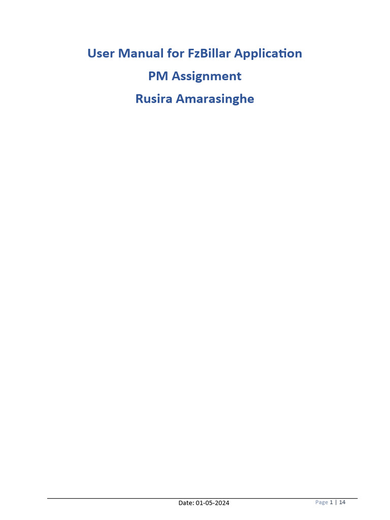 Project Manager Assignment | PDF | Computing | Software