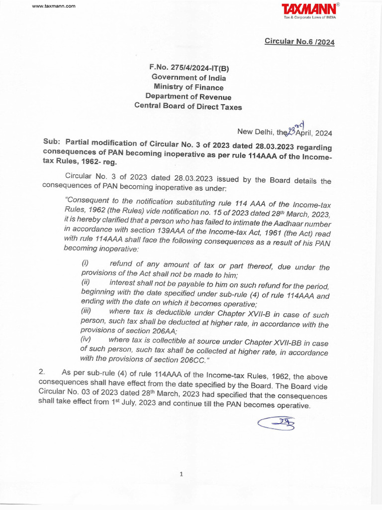 Circular-06 2024 | PDF