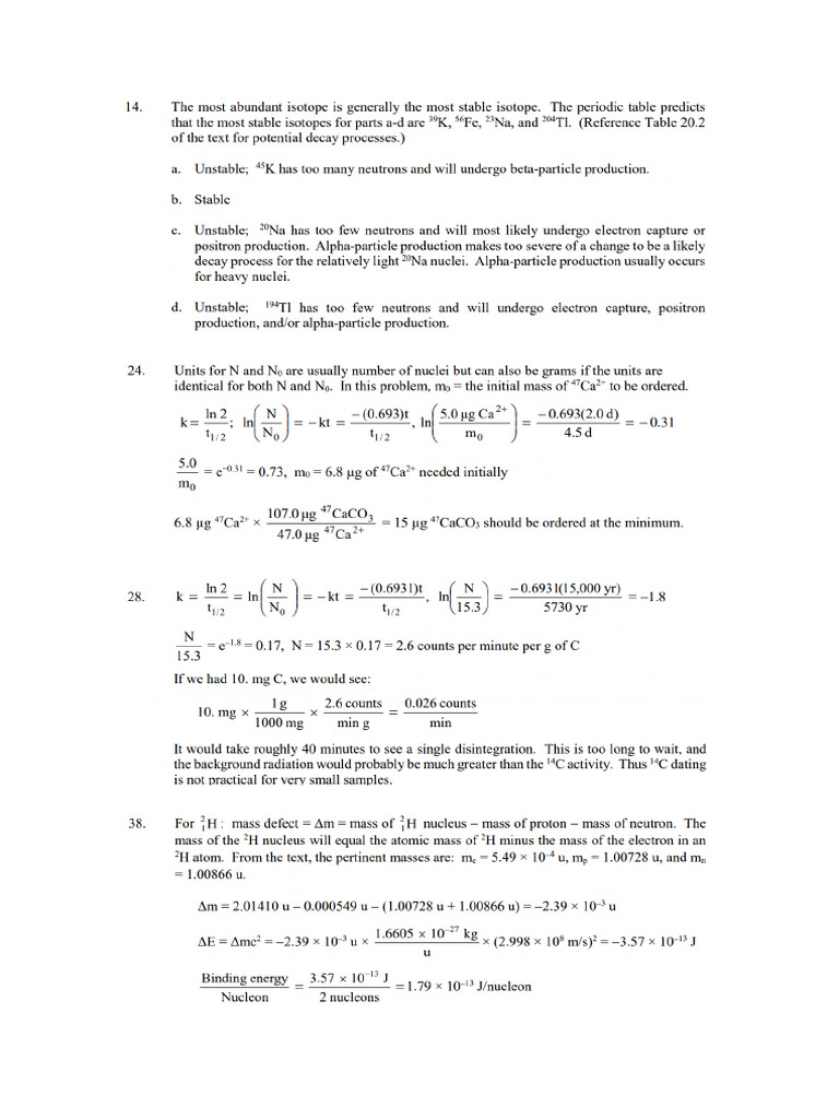 CH 20 Designated Exercise Answers | PDF