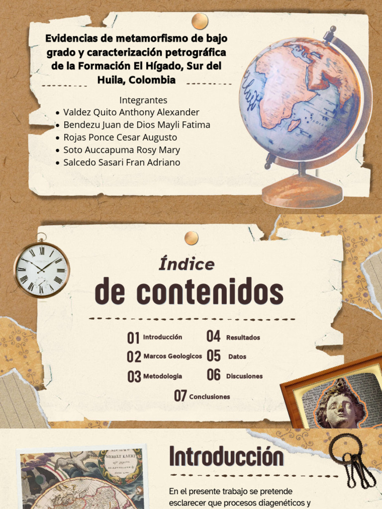 Presentación Diapositivas Historia Scrapbook Marrón y Beige ...