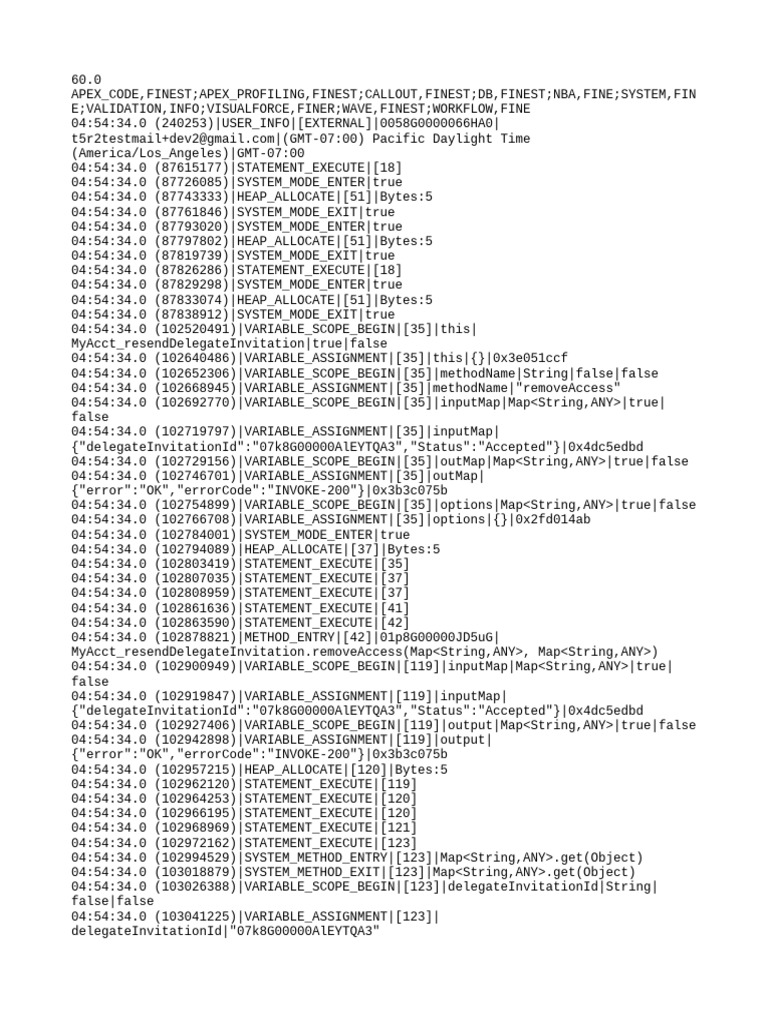 Working Scenario Debug Logs | PDF | Computer Programming | Software Engineering