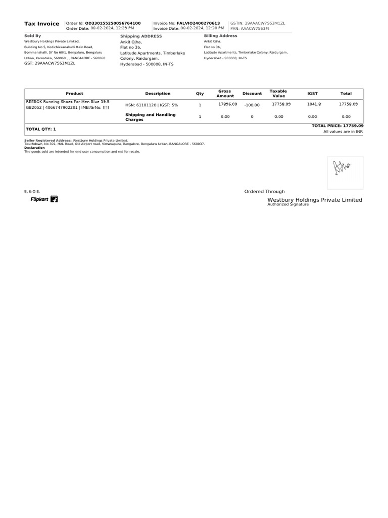 Shoes Invoice | PDF | Government Finances | Government