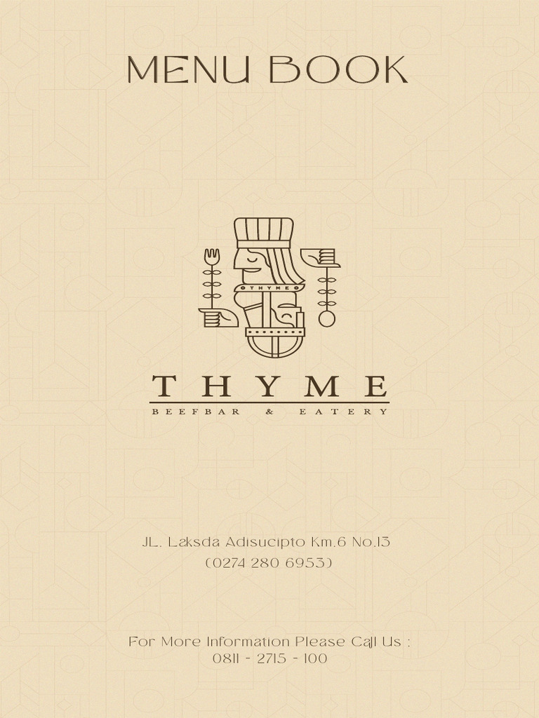 Thyme Menu Online | PDF | Salad | Steak