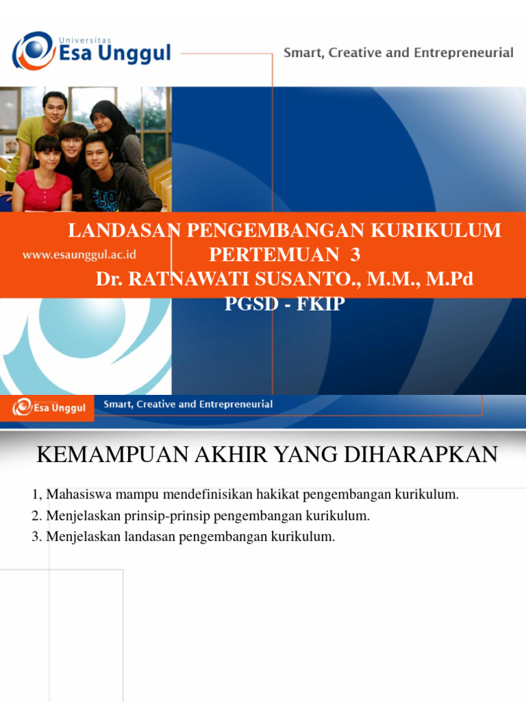 Landasan Pengembangan Kurikulum | PDF
