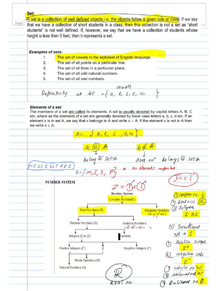 11 Sets Notes 2023-24 - Compressed | PDF