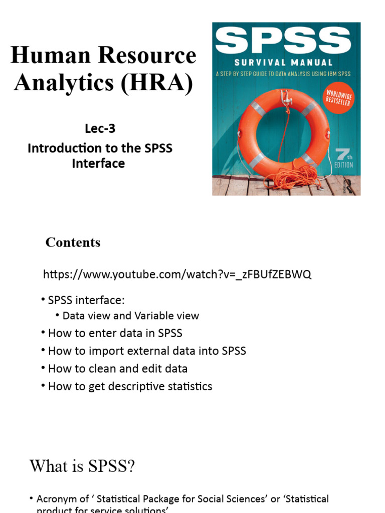 Lec 3 HRA SPSS | PDF | Spss | Statistics