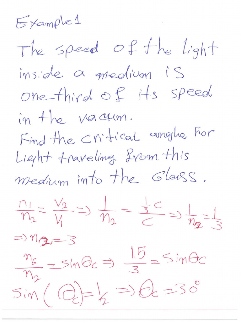 Refraction Examples | PDF