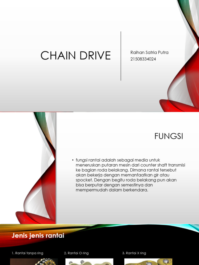 Raihan Satria Putra - 21508334024 - Chain Drive | PDF