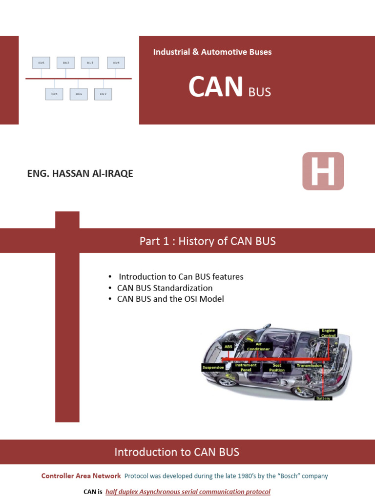 CAN BUS Lecture | PDF | Computer Network | Osi Model