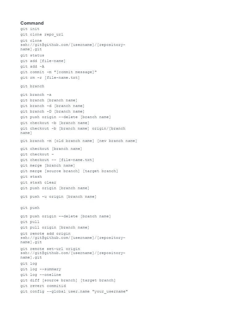 Comandos Git | Download Free PDF | Computer File | Computing