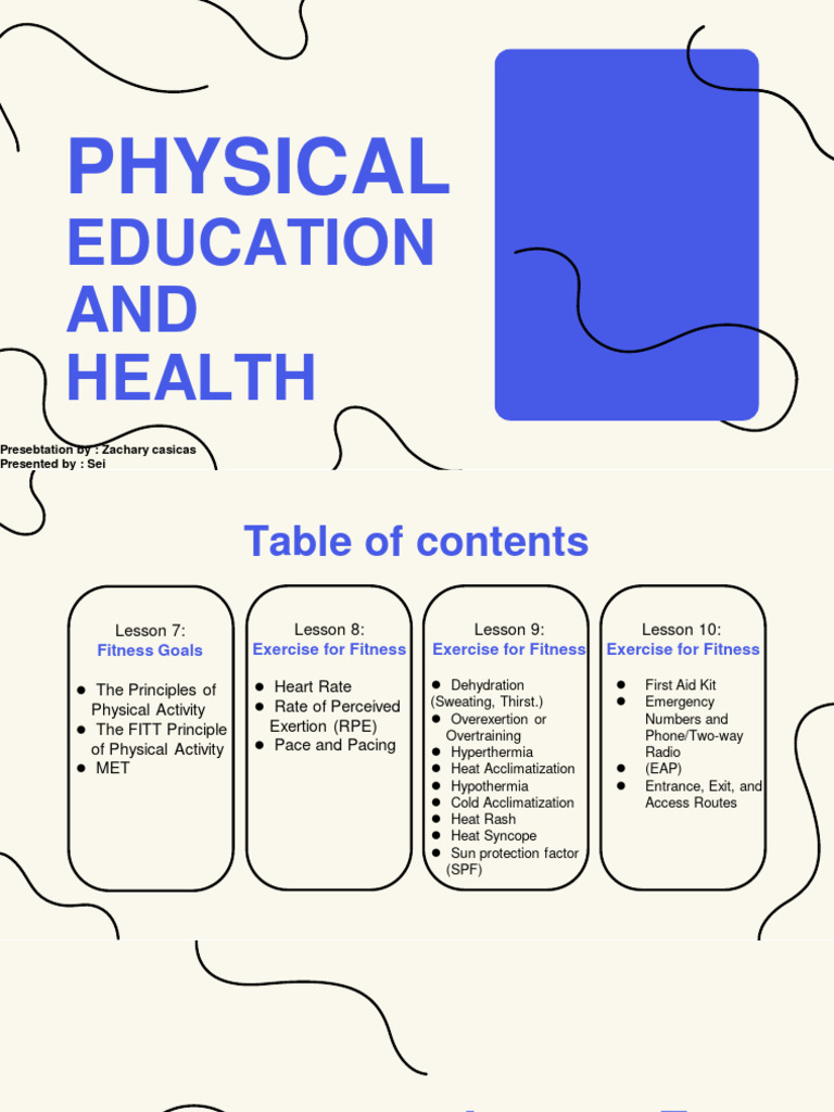 PE 3RD QTR Lesson 7 10 by Sei | PDF | Physical Fitness | Hypothermia