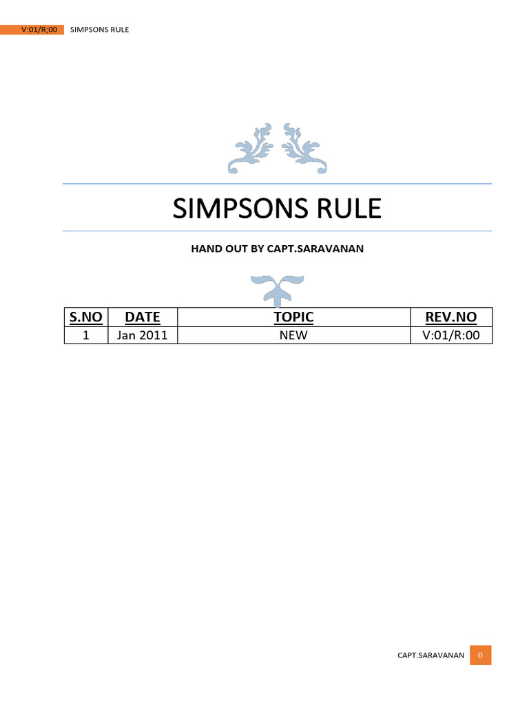 Simpsons Rule | Download Free PDF | Metrology | Euclidean Geometry