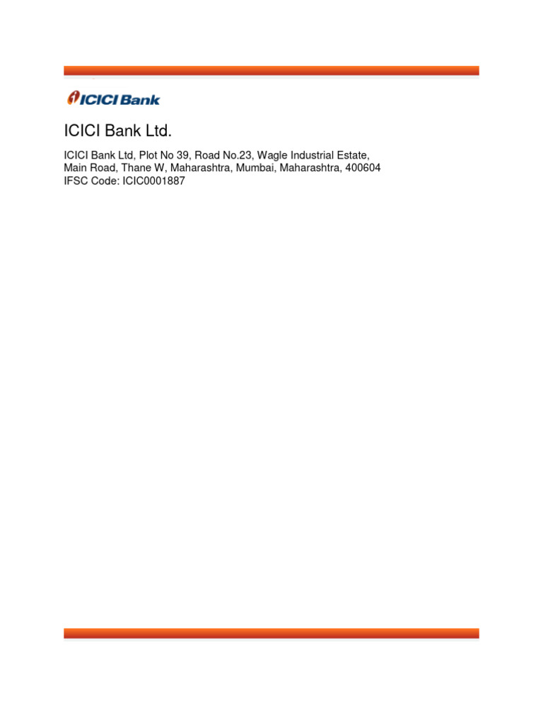 Icici Bank Address | PDF