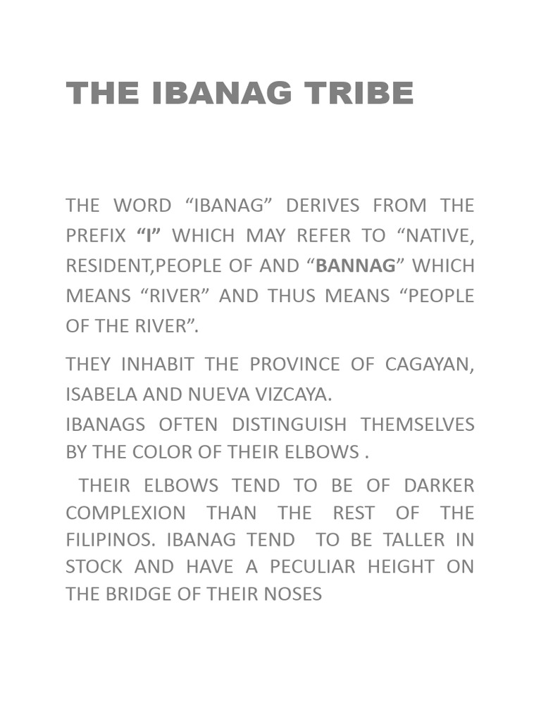 Ibanag Tribe | PDF | Clothing