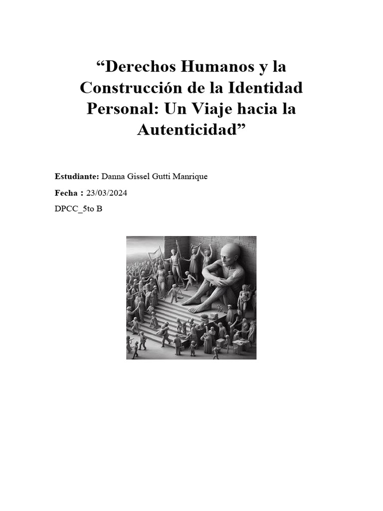 Investigacion DPCC - Danna - GM - 5tob | PDF | Derechos humanos | Derechos