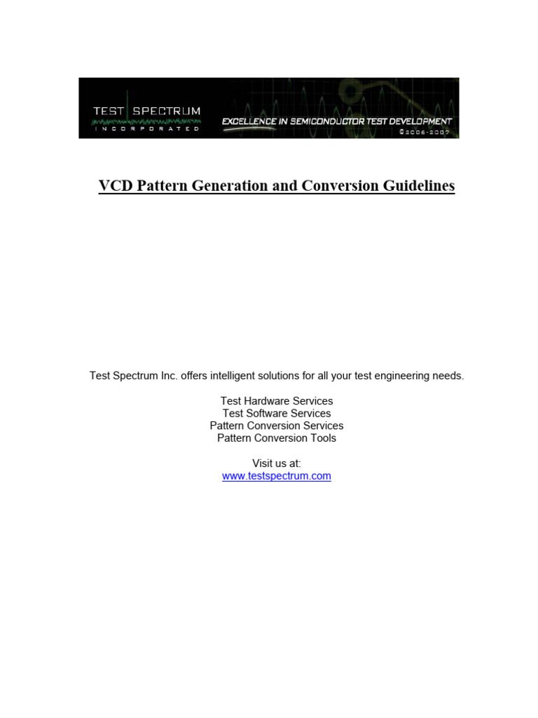 TSI VCD Patttern Conversion Guideline | Download Free PDF | Simulation | Input/Output