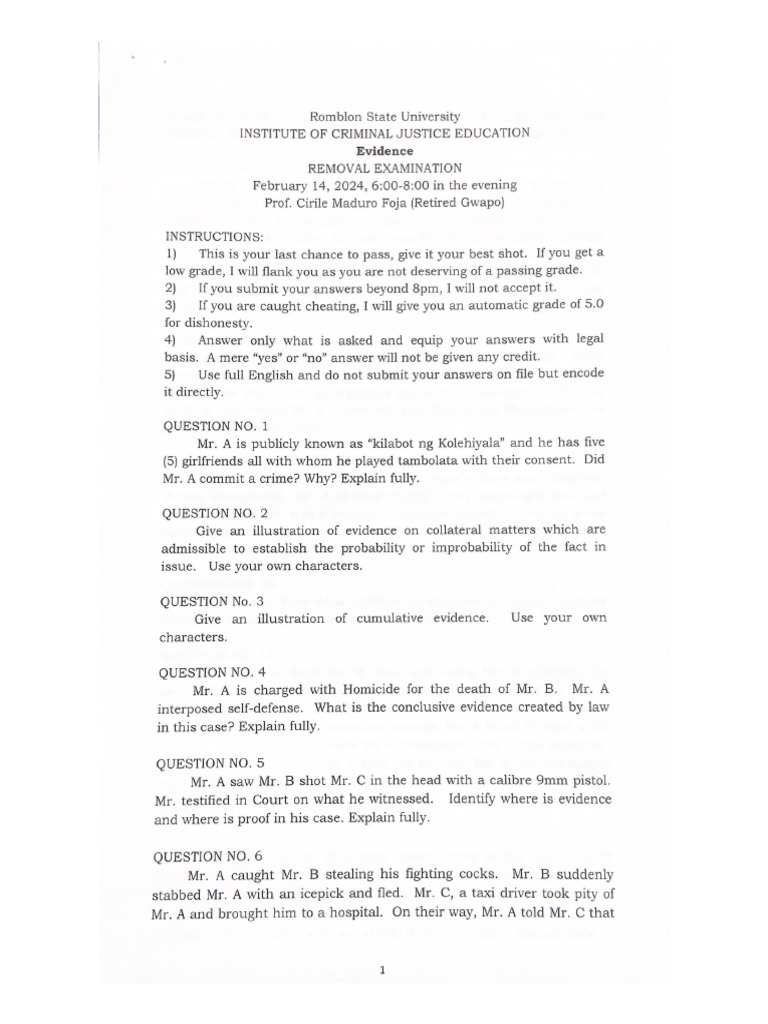 Romblon State University 1 | PDF